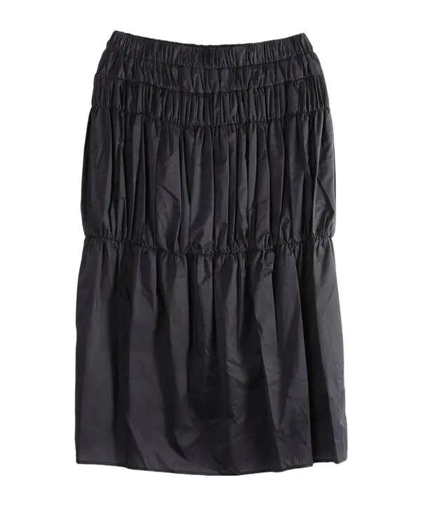 AMOMENTO Shirring Midi Skirt