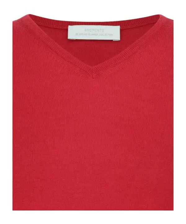 AMOMENTO V-neck Long Sleeve Sweater