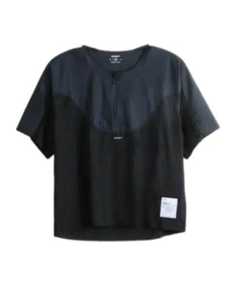 Satisfy Justice Trail Half-zip T-shirt - Black