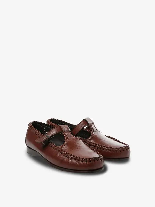 Hereu Buckle Braided Shoes