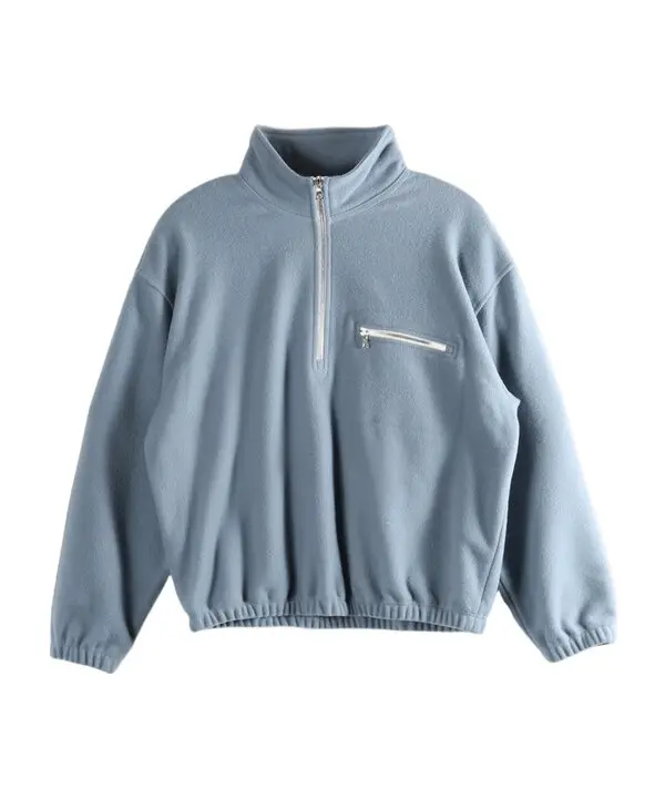 RIER Half-zip Fleece Sweatshirt - Blue
