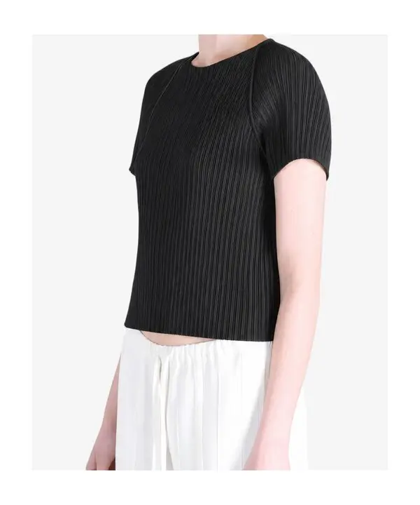 AMOMENTO Pleats Raglan Top