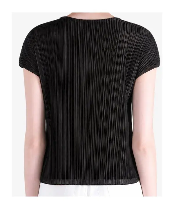 AMOMENTO Pleats Raglan Top