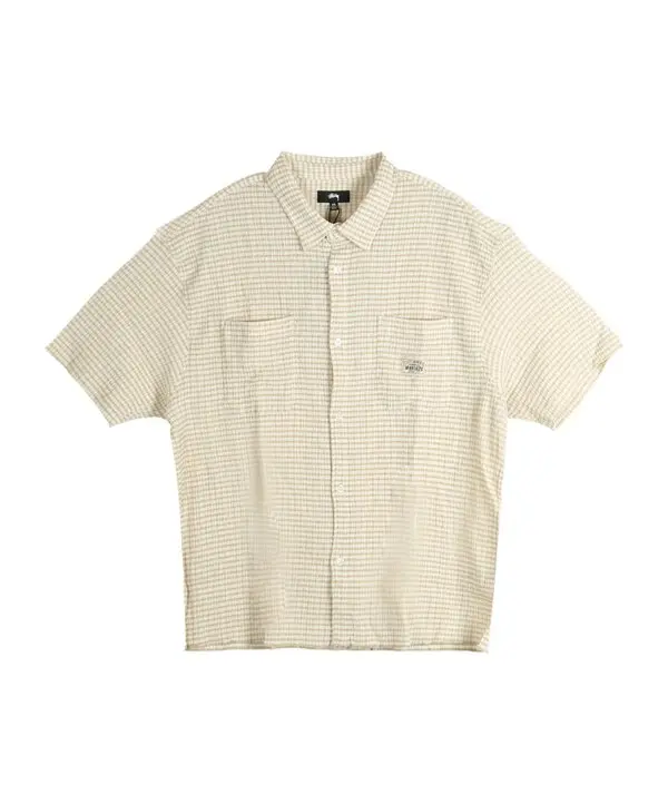 StÜssy Chequered Pocket Shirt - Nude