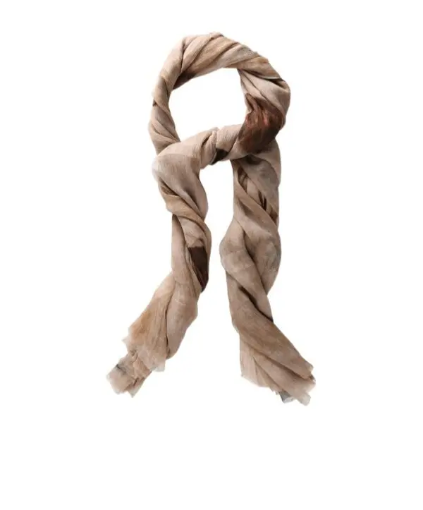 UMA WANG Raw Edge Scarf - Nude/brown
