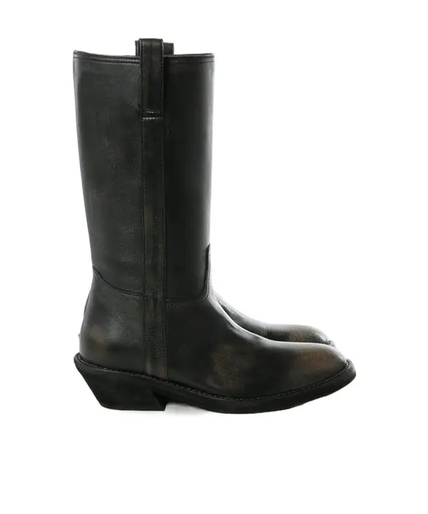 ANN DEMEULEMEESTER Latix Cowboy Boots - Black