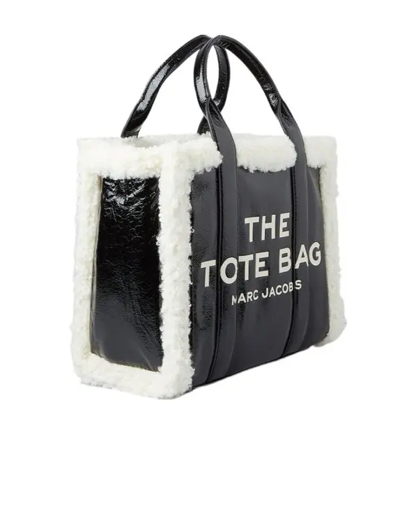 Marc Jacobs Medium The Crinkle Shearling Tote Bag
