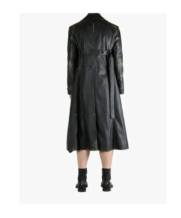 ANN DEMEULEMEESTER Long Belted Coat
