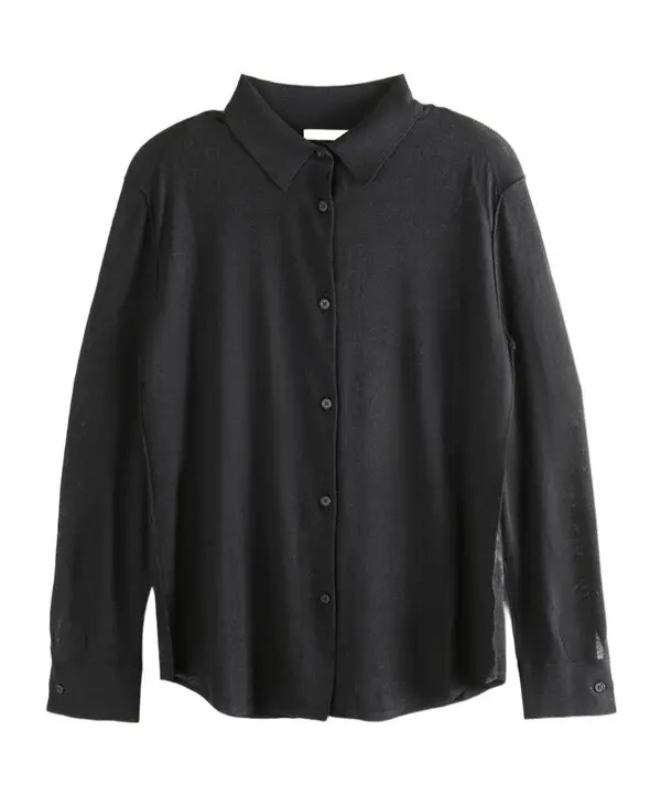 THE ROW Nafari Buttoned Shirt - Black
