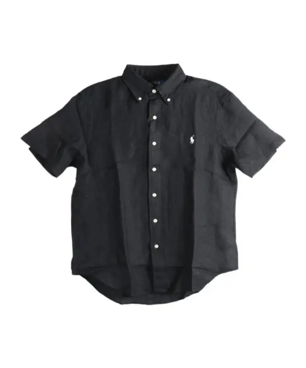 Polo Ralph Lauren Logo-embroidered Button-down Shirt - Black
