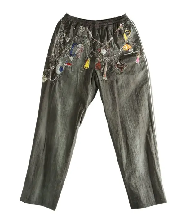 DOUBLET Chain Embroidered Sweatpants - Black