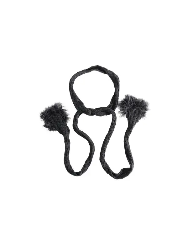 ANN DEMEULEMEESTER Ruffled Knitted Scarf
