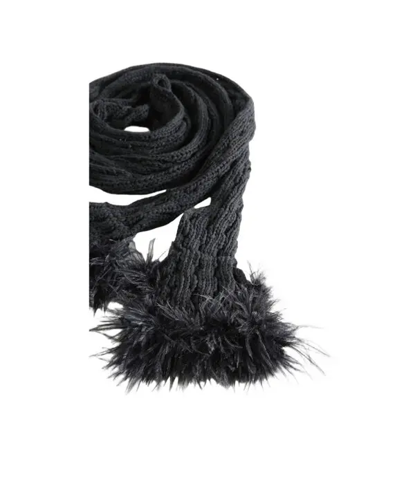 ANN DEMEULEMEESTER Ruffled Knitted Scarf