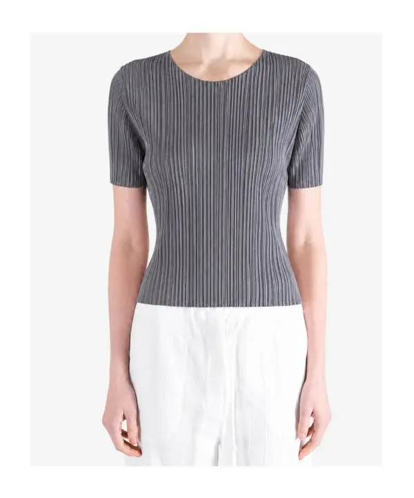 PLEATS PLEASE BY ISSEY MIYAKE Pleats Please Issey Miyake Basics Short Sleeve Shirt