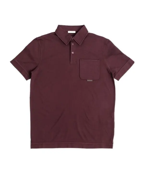 Moncler Logo Patch Short-sleeved Polo Shirt - Red