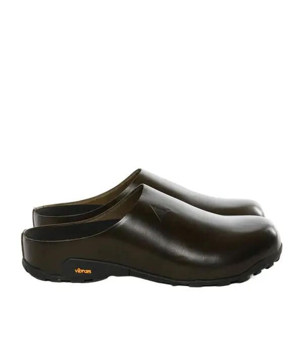 ROA Fedaia Slip-on Leather Mules - Olive