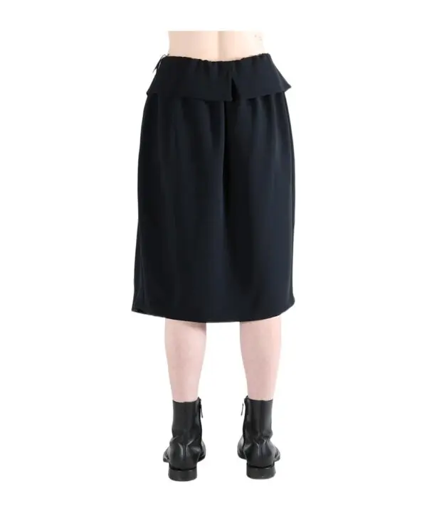 Dries Van Noten Heavyweight Polyester Crepe Skirt