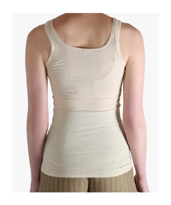 BASERANGE Heart-detail Ribbed Tank Top