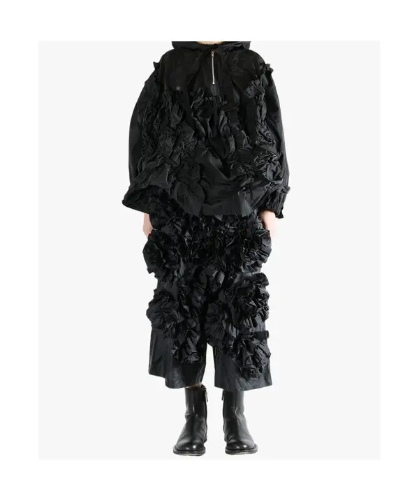 Comme Des Garçons Tao Ruffled Hooded Jacket