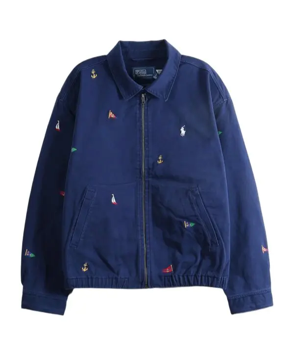 Polo Ralph Lauren Bayport Embroidered Zip-up Jacket - Navy
