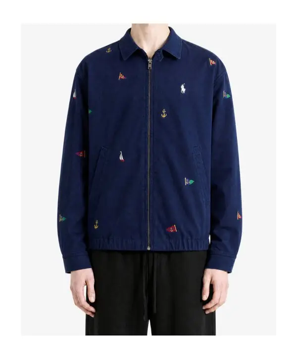 Polo Ralph Lauren Bayport Embroidered Zip-up Jacket - Navy