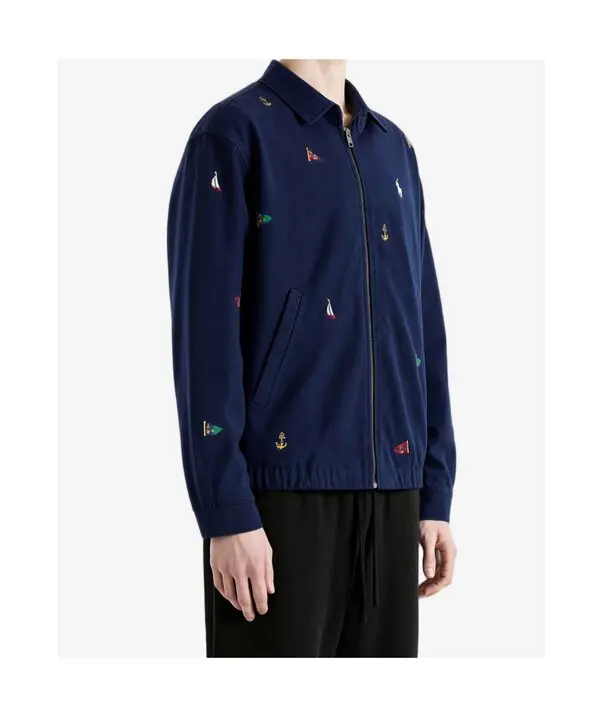 Polo Ralph Lauren Bayport Embroidered Zip-up Jacket - Navy