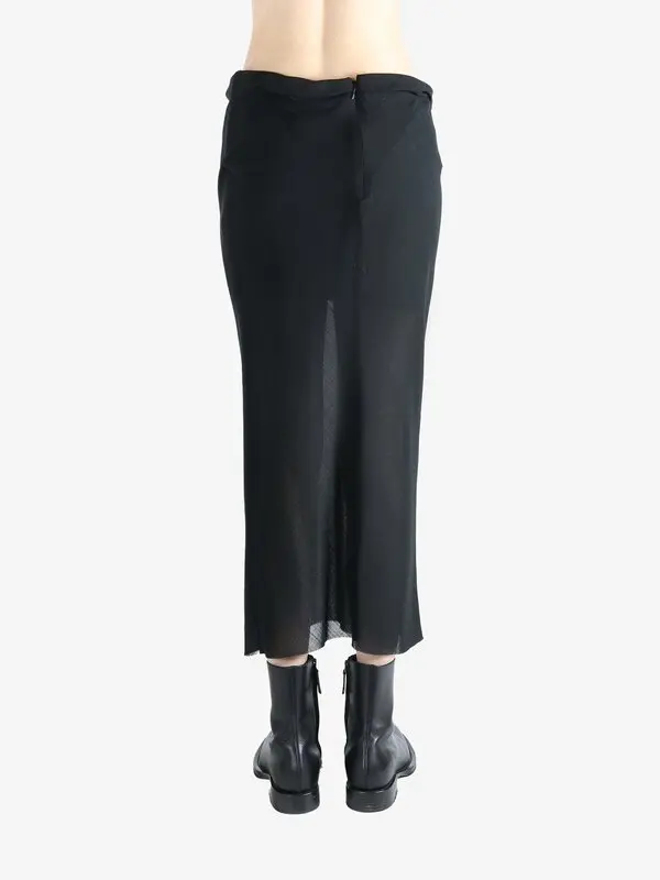 RIER Draped Midi Skirt In Wool