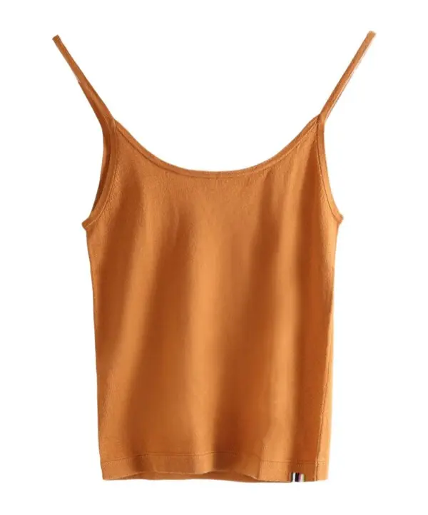 Extreme Cashmere Britney Spaghetti Strap Tank Top - Brown