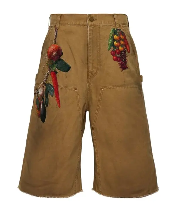 DOUBLET Vegetable Embroidered Shorts