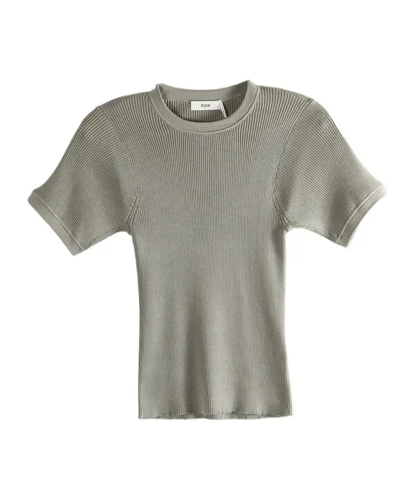 RIER Ribbed Knit T-shirt