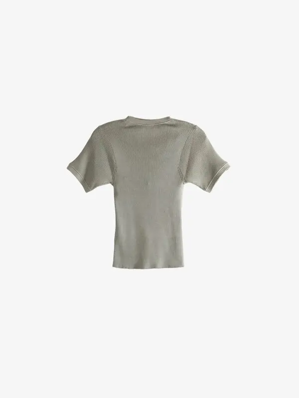 RIER Ribbed Knit T-shirt
