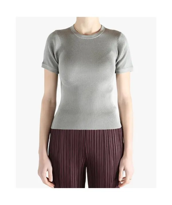 RIER Ribbed Knit T-shirt