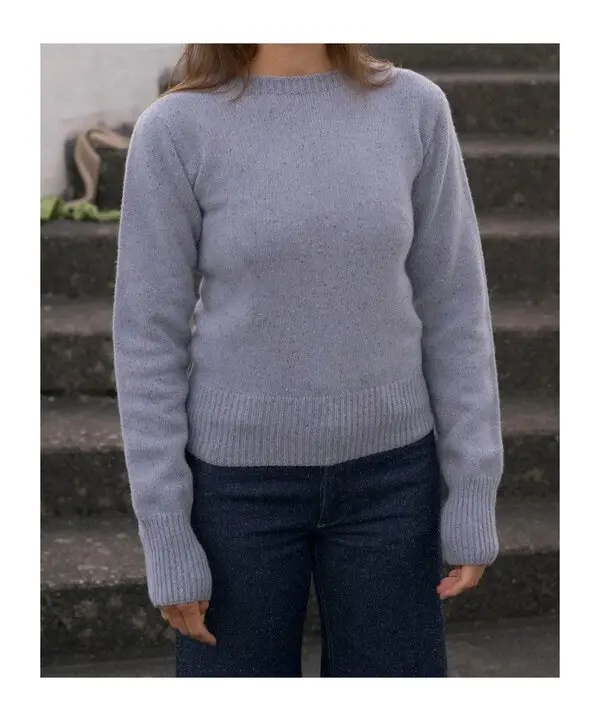 BASERANGE Ribbed Knit Crew Neck Sweater