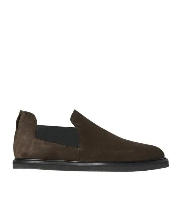 THE ROW Parker Slip On Shoe In Suede