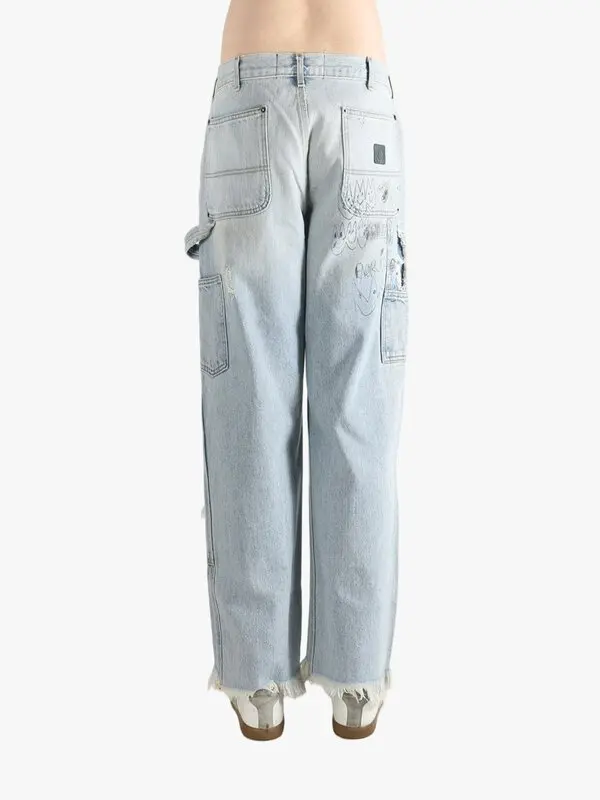 PALY HOLLYWOOD Studded Ripped Trousers
