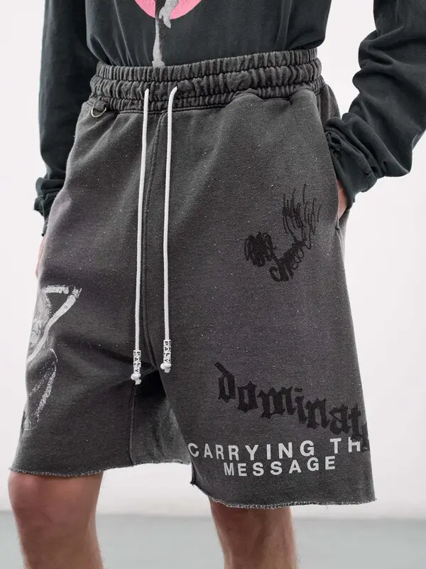 PALY HOLLYWOOD Drawstring Athletic Shorts