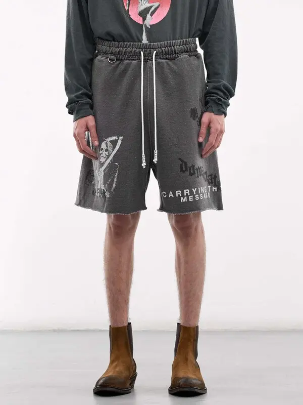 PALY HOLLYWOOD Drawstring Athletic Shorts