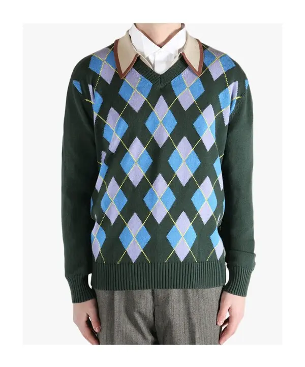 Dries Van Noten Argyle Sweater