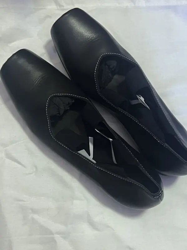 UMA WANG 30mm Square-toe Ballerinas