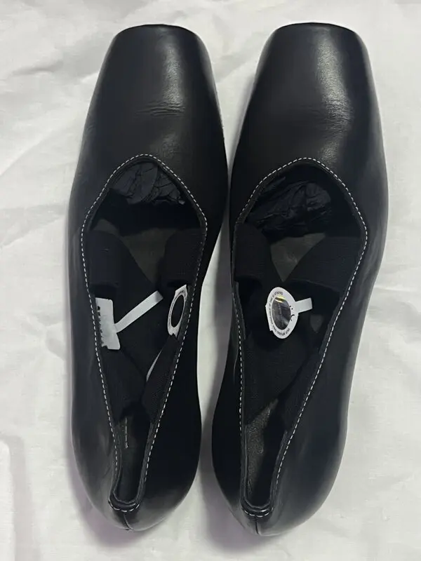 UMA WANG 30mm Square-toe Ballerinas