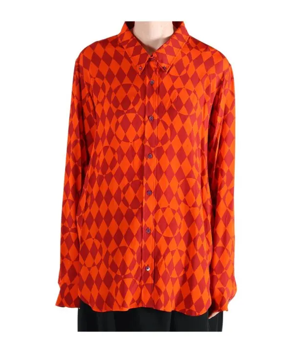 Dries Van Noten Argyle Print Shirt