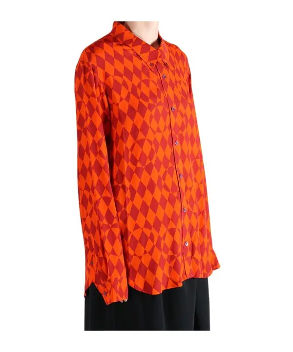 Dries Van Noten Argyle Print Shirt