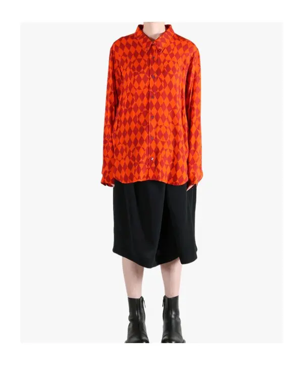 Dries Van Noten Argyle Print Shirt