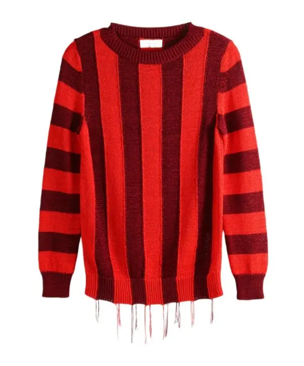 Dries Van Noten Intarsia-stripes Sweater - Red