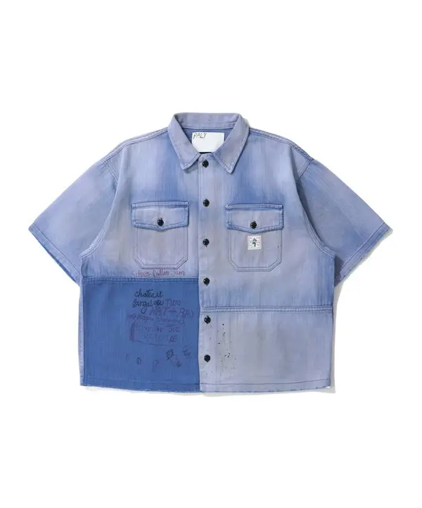 PALY HOLLYWOOD Collared Short-sleeved Shirt