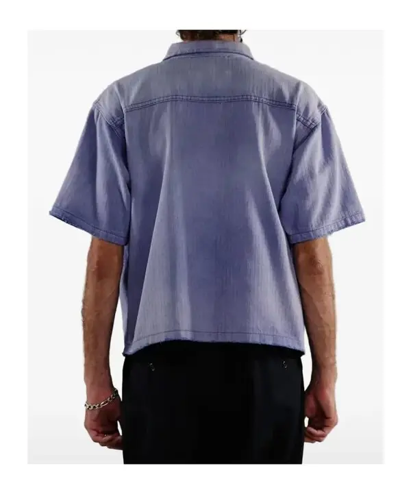 PALY HOLLYWOOD Collared Short-sleeved Shirt