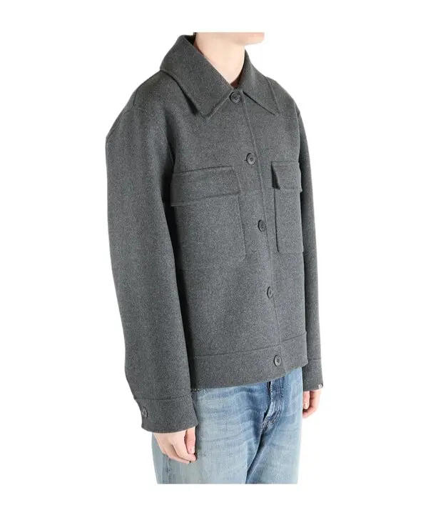 Extreme Cashmere Lapel Cashmere Blend Casual Jacket