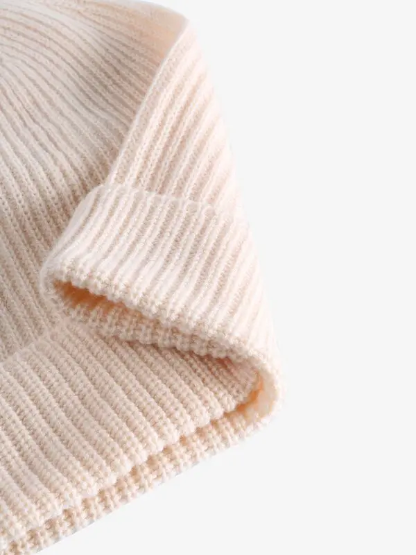 THE ELDER STATESMAN Ribbed Beanie Cap