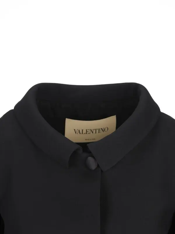 Valentino Garavani Collared Long Sleeve Jacket With Patch Pockets
