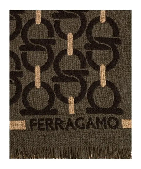 FERRAGAMO Gancini Pattern Scarf